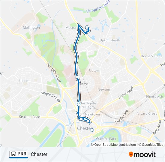 pr3 Route: Schedules, Stops & Maps - Chester (Updated)