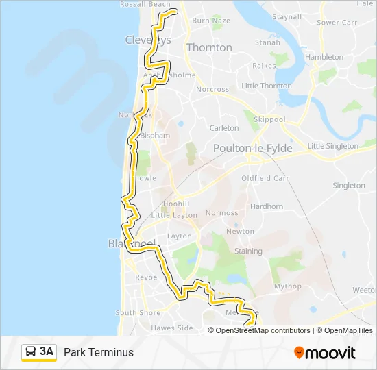 3A Route: Schedules, Stops & Maps - Park Terminus (Updated)