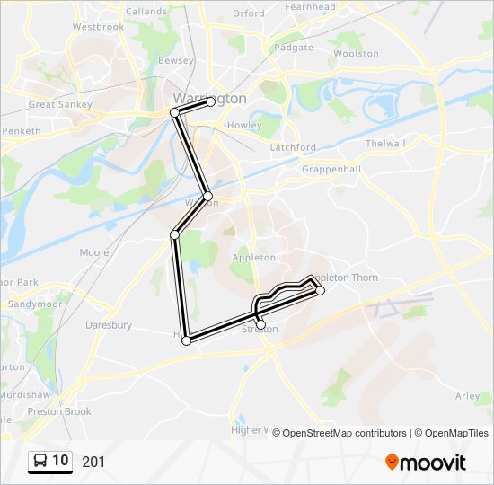 10 Route: Schedules, Stops & Maps - 201 (Updated)