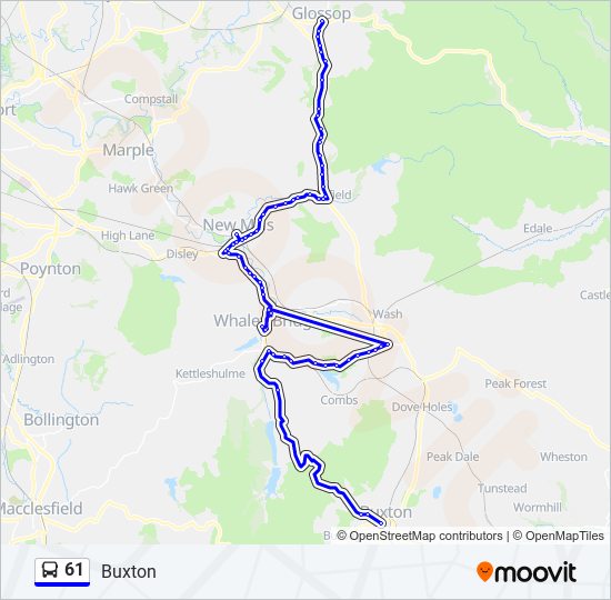 61 Route: Schedules, Stops & Maps - Buxton (Updated)