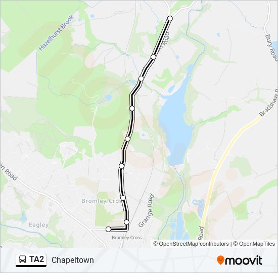 ta2 Route: Schedules, Stops & Maps - Chapeltown (Updated)