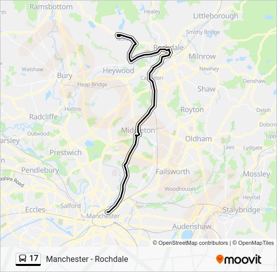 17 Route: Schedules, Stops & Maps - Edenfield Road (Updated)
