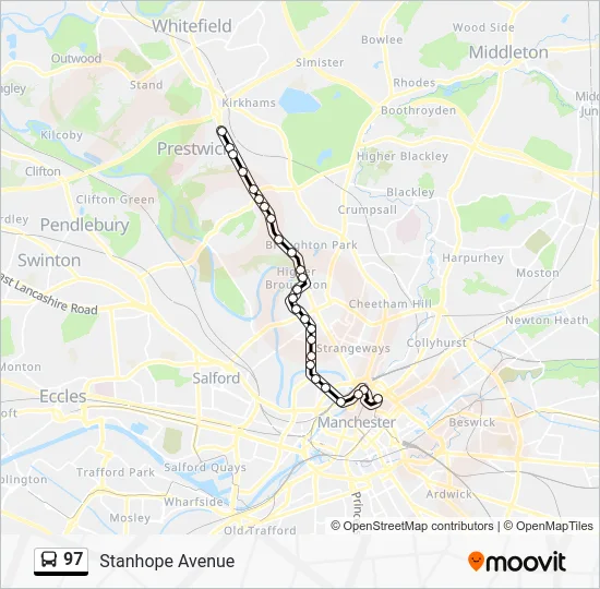 97 Route: Schedules, Stops & Maps - Stanhope Avenue (Updated)