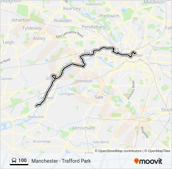 100 Route: Schedules, Stops & Maps - Black Swan (Updated)
