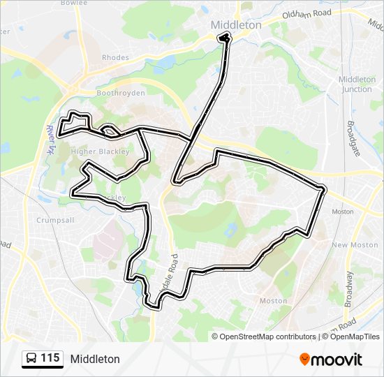 115 Route: Schedules, Stops & Maps - Middleton Bus Station (Updated)