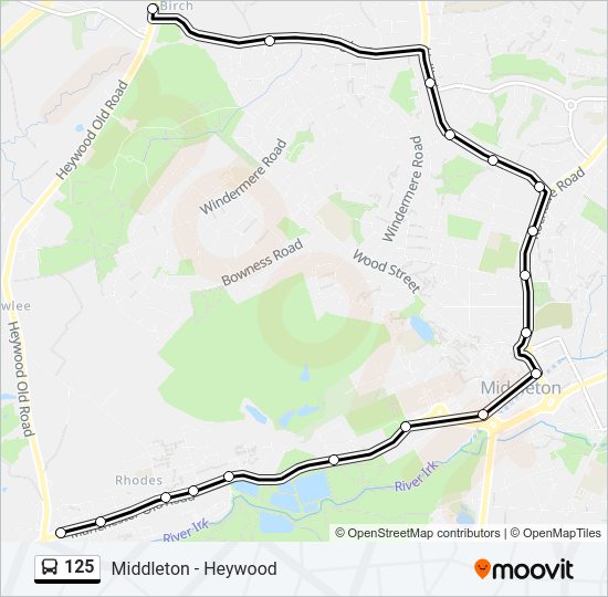 125 Route: Schedules, Stops & Maps - Birch (Updated)