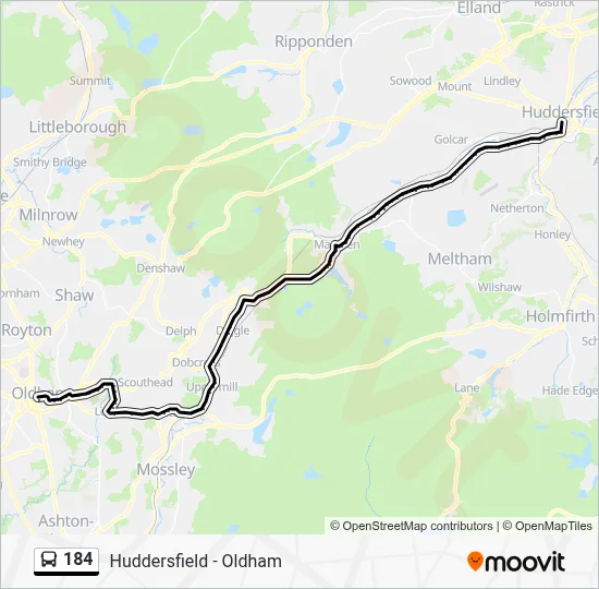 184 Route: Schedules, Stops & Maps - Bus Station (Updated)