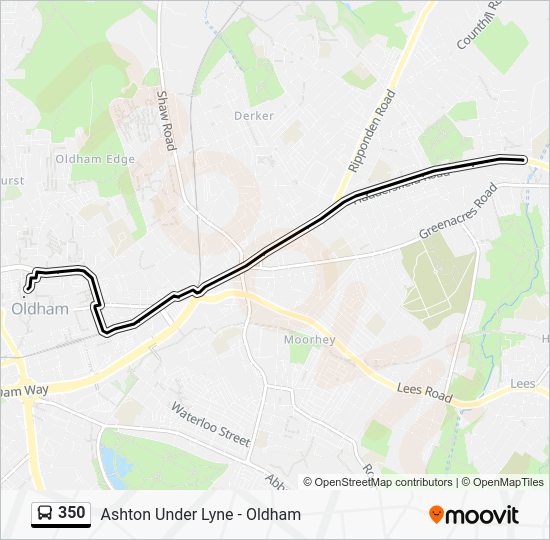 350 Route: Schedules, Stops & Maps - Oldham Bus Station (Updated)