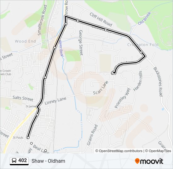 402 Route: Schedules, Stops & Maps - Shaw (Updated)
