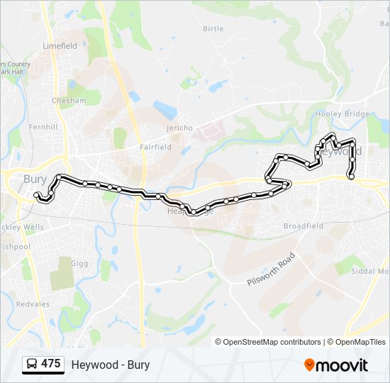 475 Route: Schedules, Stops & Maps - Heywood (Updated)