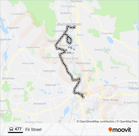 477 Route: Schedules, Stops & Maps - Fir Street (Updated)