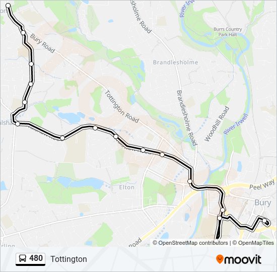 480 Route: Schedules, Stops & Maps - Tottington (Updated)