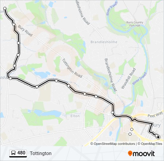 480 Route: Schedules, Stops & Maps - Tottington (Updated)
