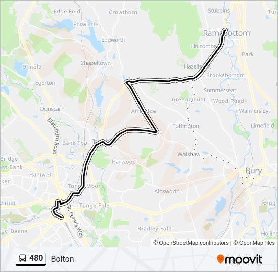 480 Route: Schedules, Stops & Maps - Bolton (Updated)