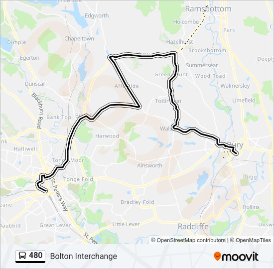 480 Route: Schedules, Stops & Maps - Bolton Interchange (Updated)