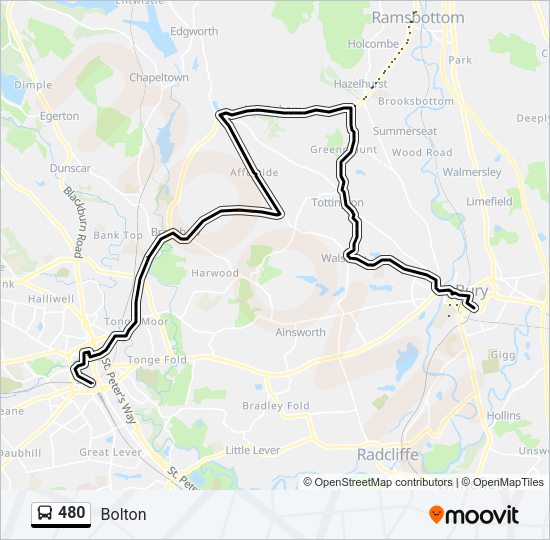 480 Route: Schedules, Stops & Maps - Bolton (Updated)