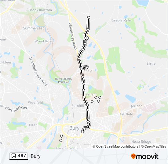 487 Route: Schedules, Stops & Maps - Bury (Updated)