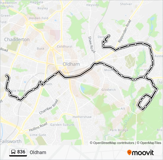 836 Route: Schedules, Stops & Maps - Vulcan Street (Updated)
