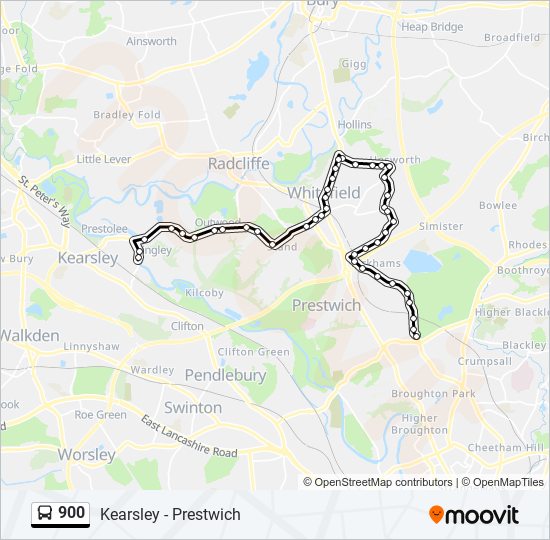 900 Route: Schedules, Stops & Maps - Ringley (Updated)