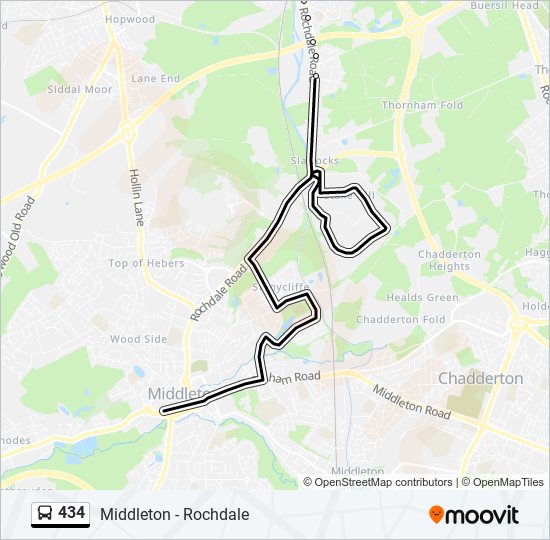 434 Route: Schedules, Stops & Maps - Trub (Updated)