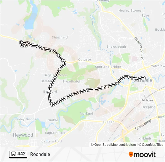 442 Route: Schedules, Stops & Maps - Edenfield Road (Updated)