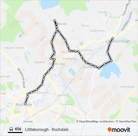 456 Route: Schedules, Stops & Maps - Rochdale (Updated)