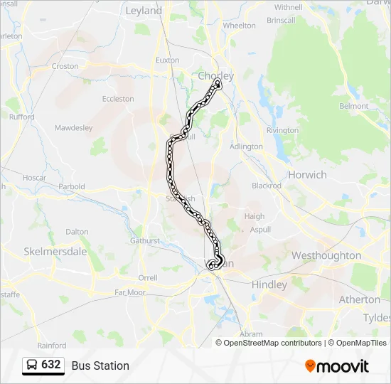 632 Route: Schedules, Stops & Maps - Bus Station (Updated)