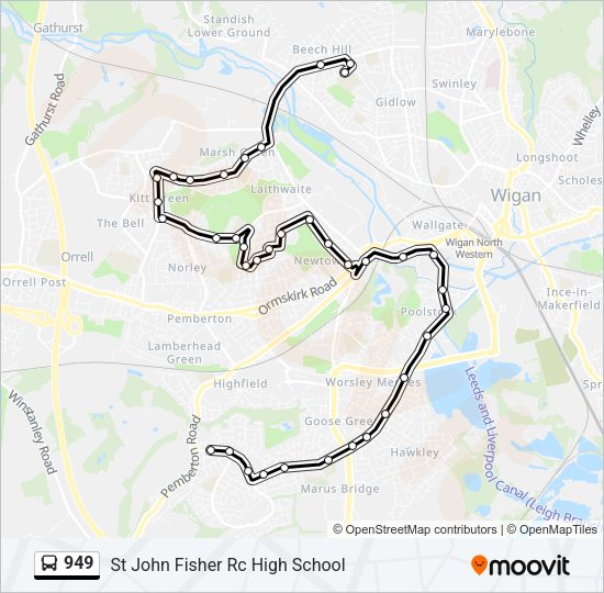 949 Route: Schedules, Stops & Maps - St John Fisher Rc High School ...