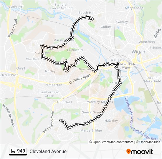 949 Route: Schedules, Stops & Maps - Cleveland Avenue (Updated)