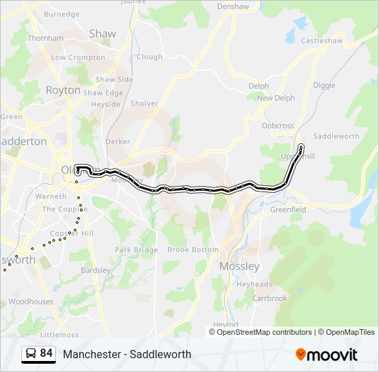 84 Route: Schedules, Stops & Maps - Uppermill (Updated)