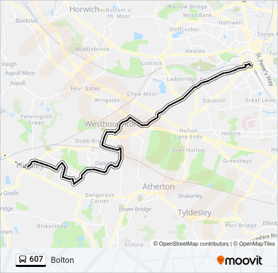 607 Route: Schedules, Stops & Maps - Bolton (Updated)