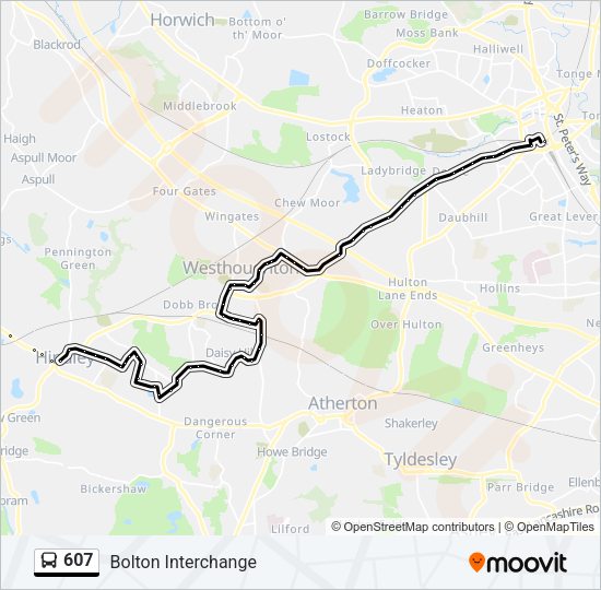 607 Route: Schedules, Stops & Maps - Bolton Interchange (Updated)