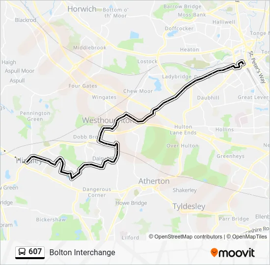 607 Route: Schedules, Stops & Maps - Bolton Interchange (Updated)
