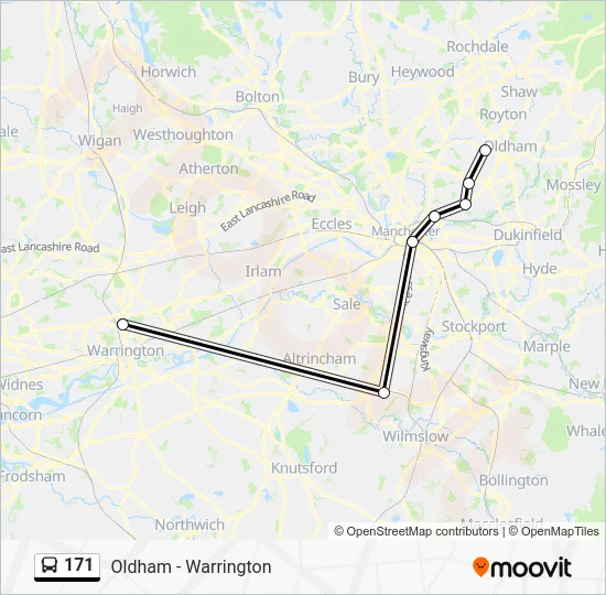 171 Route: Schedules, Stops & Maps - Chadderton (Updated)