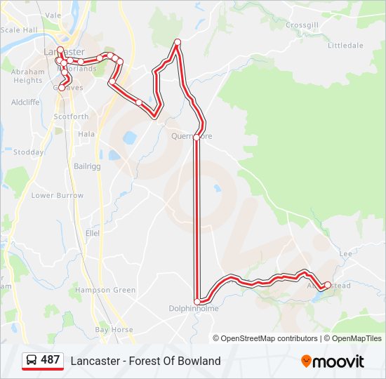 487 Route: Schedules, Stops & Maps - Abbeystead (Updated)