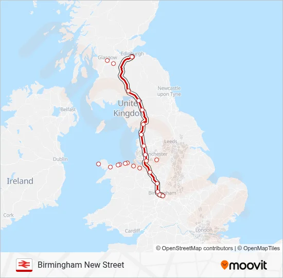 AVANTI WEST COAST Route: Schedules, Stops & Maps - Birmingham New ...