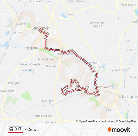 317 Route: Schedules, Stops & Maps - The Commons (Updated)
