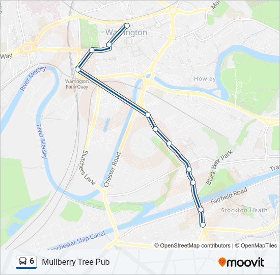 6 Route: Schedules, Stops & Maps - Mullberry Tree Pub (Updated)