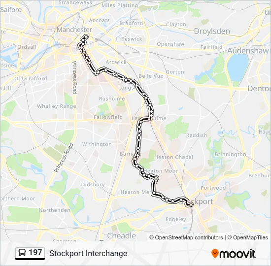 197 Route: Schedules, Stops & Maps - Stockport Interchange (Updated)