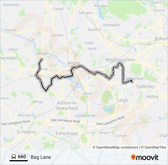 660 Route: Schedules, Stops & Maps - Bag Lane (Updated)