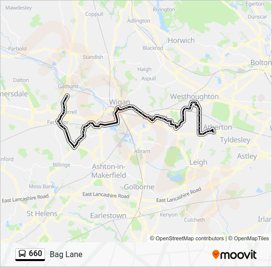 660 Route: Schedules, Stops & Maps - Bag Lane (Updated)