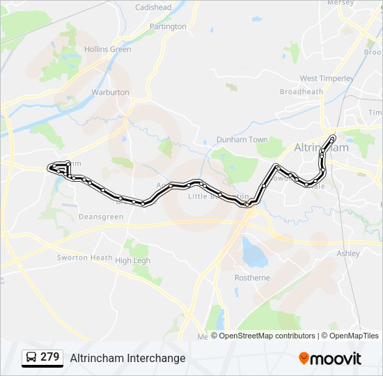 279 Route: Schedules, Stops & Maps - Altrincham Interchange (Updated)