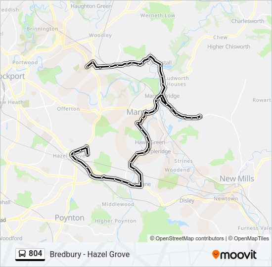 804 Route: Schedules, Stops & Maps - Harrytown High School (Updated)