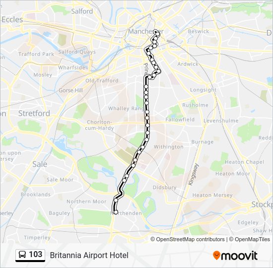 103 Route: Schedules, Stops & Maps - Britannia Airport Hotel (Updated)