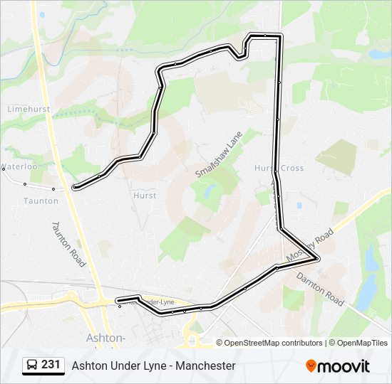 231 Route: Schedules, Stops & Maps - Ashton-Under-Lyne (Updated)
