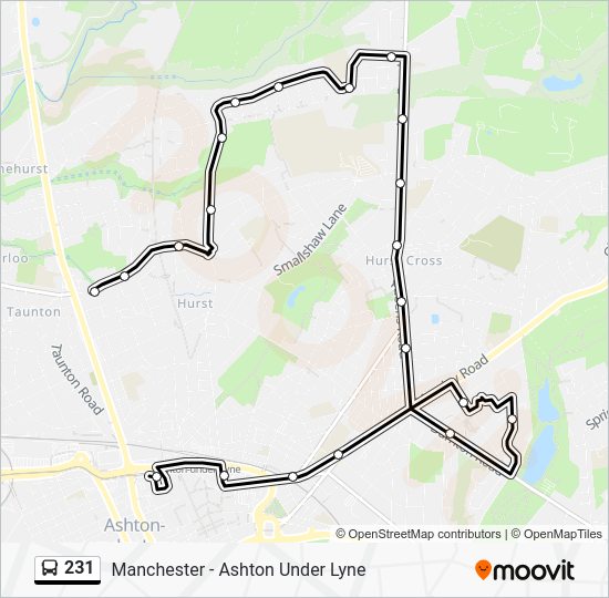 231 Route: Schedules, Stops & Maps - Oldham Road (Updated)