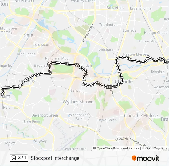 371 Route: Schedules, Stops & Maps - Stockport Interchange (Updated)