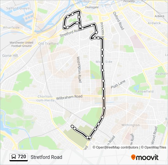 720 Route: Schedules, Stops & Maps - Stretford Road (Updated)