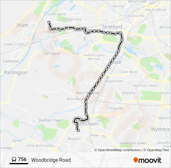756 Route: Schedules, Stops & Maps - Woodbridge Road (Updated)