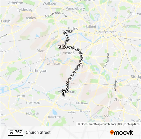 757 Route: Schedules, Stops & Maps - Church Street (Updated)